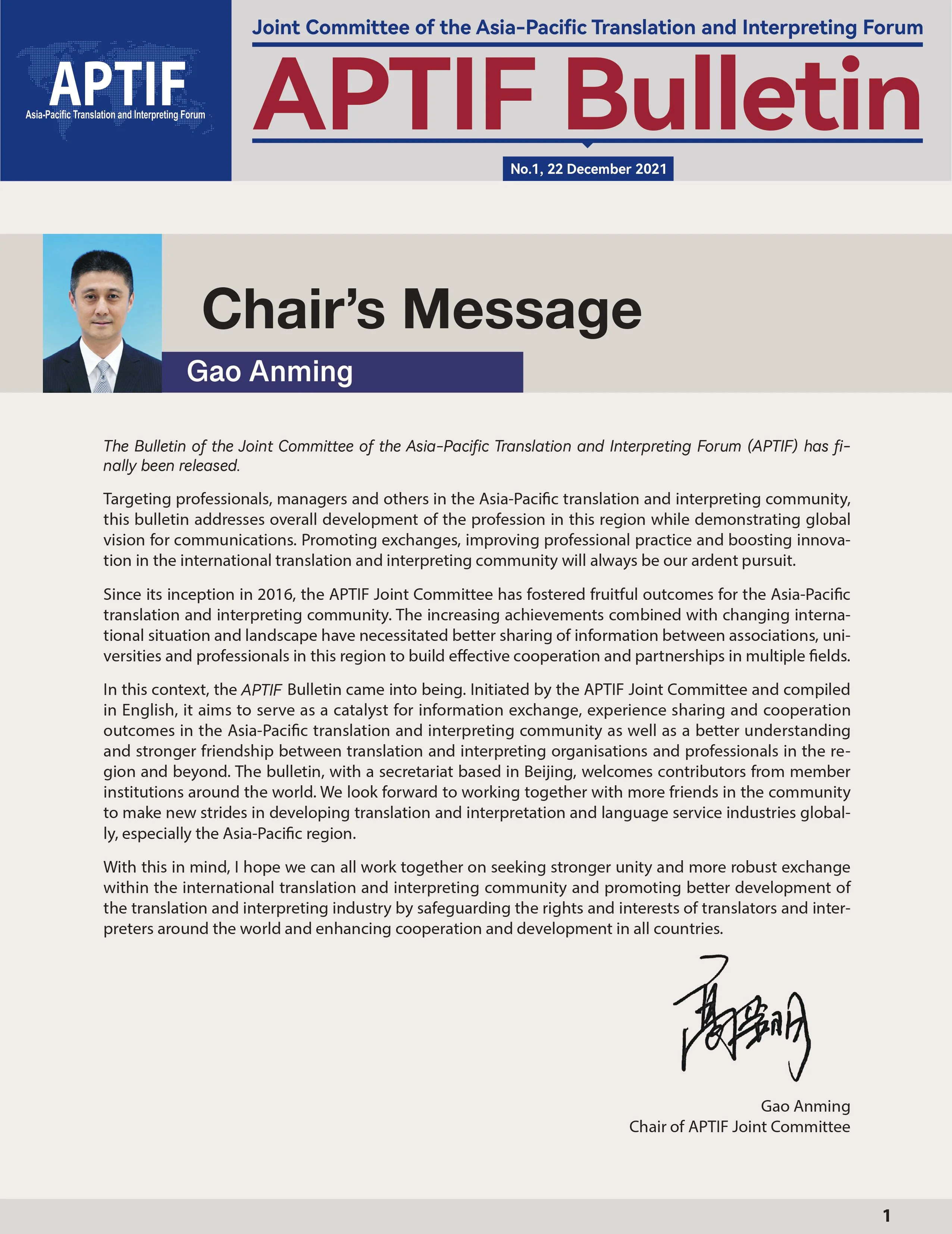 APTIF Bulletin – PPM